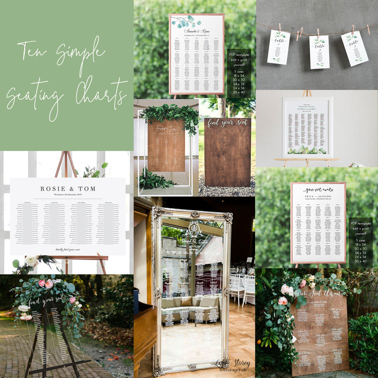Ten Simple Seating Charts For Any Budget – Megmichelle